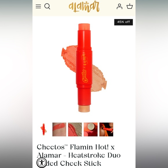 Makeup | Cheetos X Alamar Do Highlighter And Cream Blush Stick | Poshmark